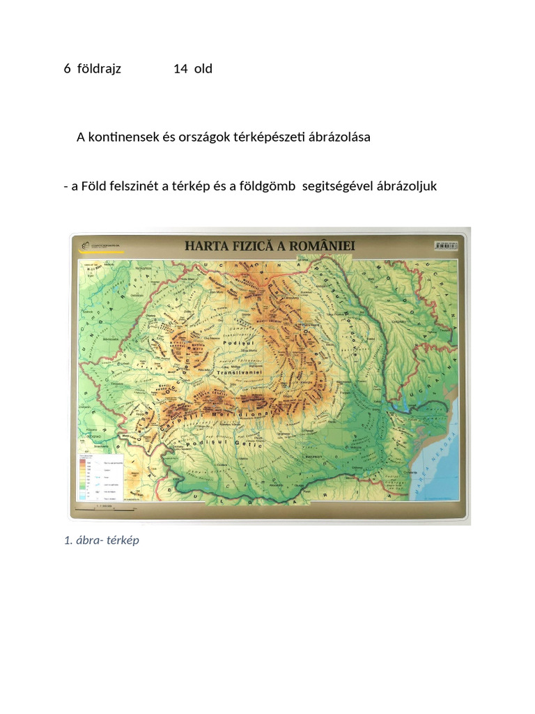 6 Földrajz - A Kontinensek És Országok Térképészeti Ábrázolása | PDF