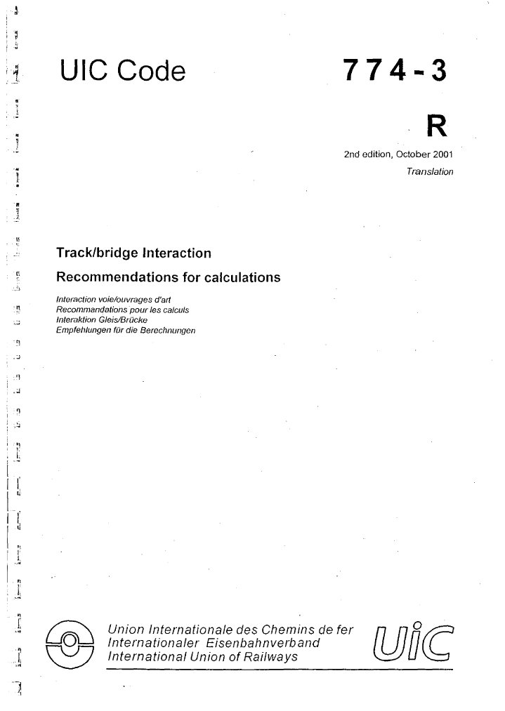 UIC 774 3 Code for Track Rail Interaction[1]
