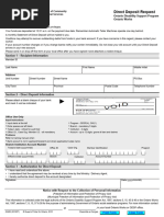 Canada Direct Deposit Enrolment Form - Direct Deposit - Receiver General For Canada - PSPC ...