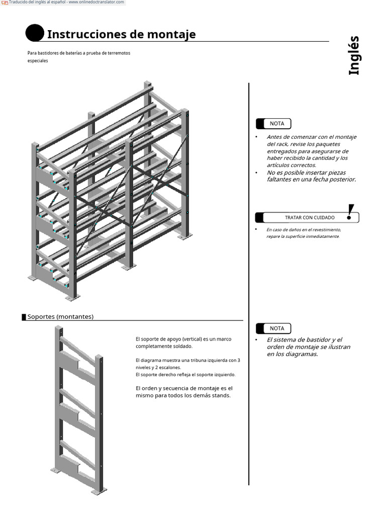 Assembly Racks EQ Special - En.es | PDF | Tornillo | Arandela (Hardware)