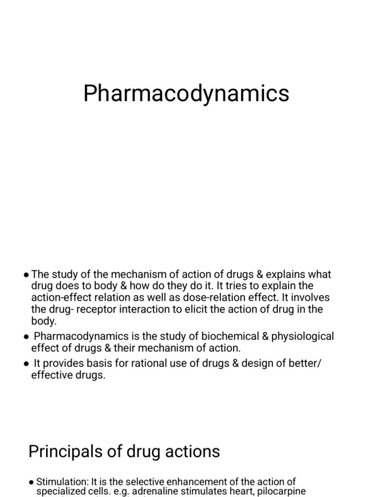 Pharmacodynamics-1 | PDF | Ligand (Biochemistry) | Receptor (Biochemistry)