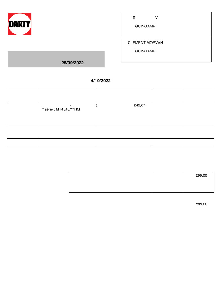 Facture Darty AirPods Pro 2 | PDF | Commerce | Finance publique