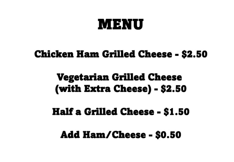 Biggie Cheese Menu | PDF