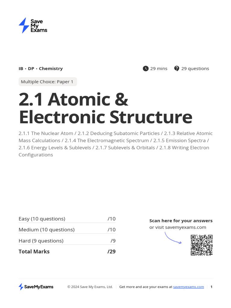 2 1 Atomic Electronic Structure LzE46gNUOQemo8A1 | PDF | Neutron ...