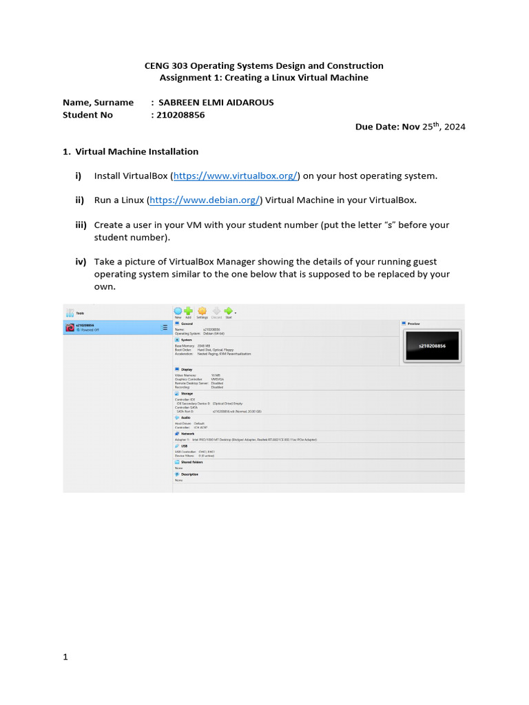 Assignment 1 Sabreen Elmi Aidarous | PDF