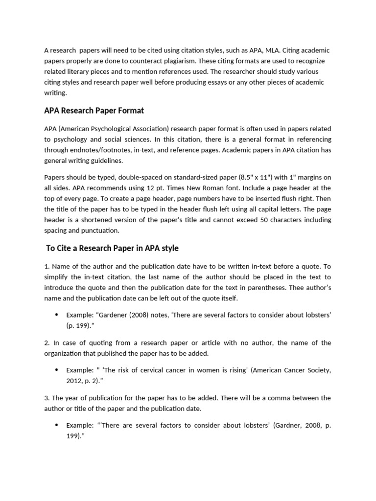 Citation | PDF | Citation | Apa Style
