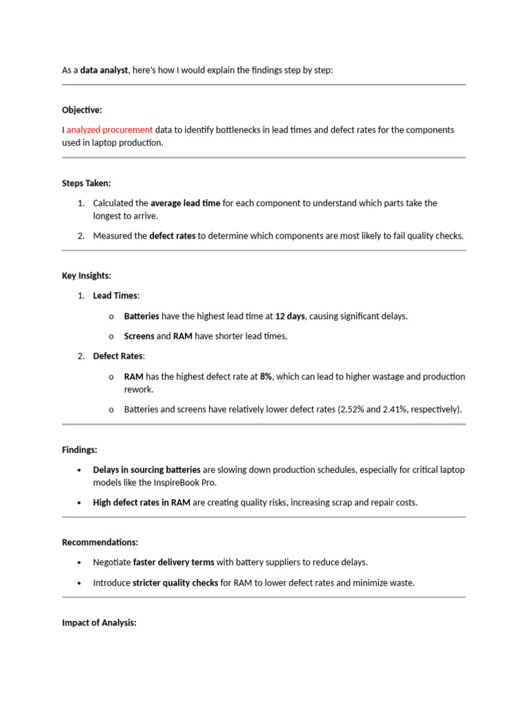 As a data analyst | PDF | Data Analysis | Performance Indicator