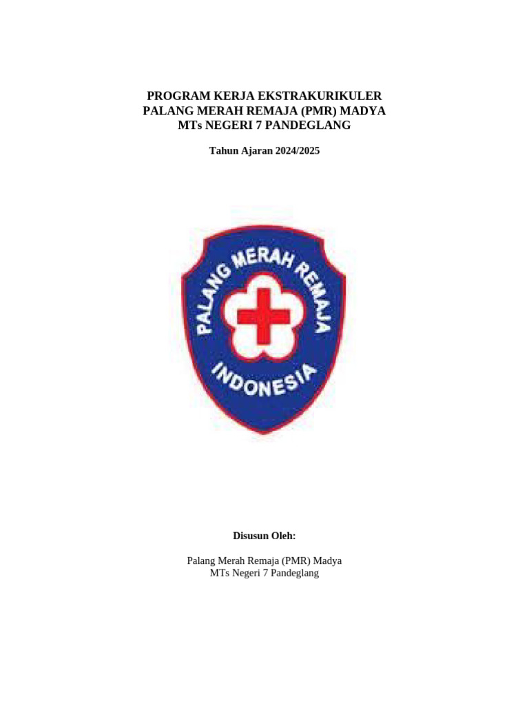 PROGRAM Kerja PMR | PDF