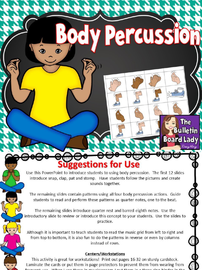 Body Percussion Presentation by Tracy King | PDF