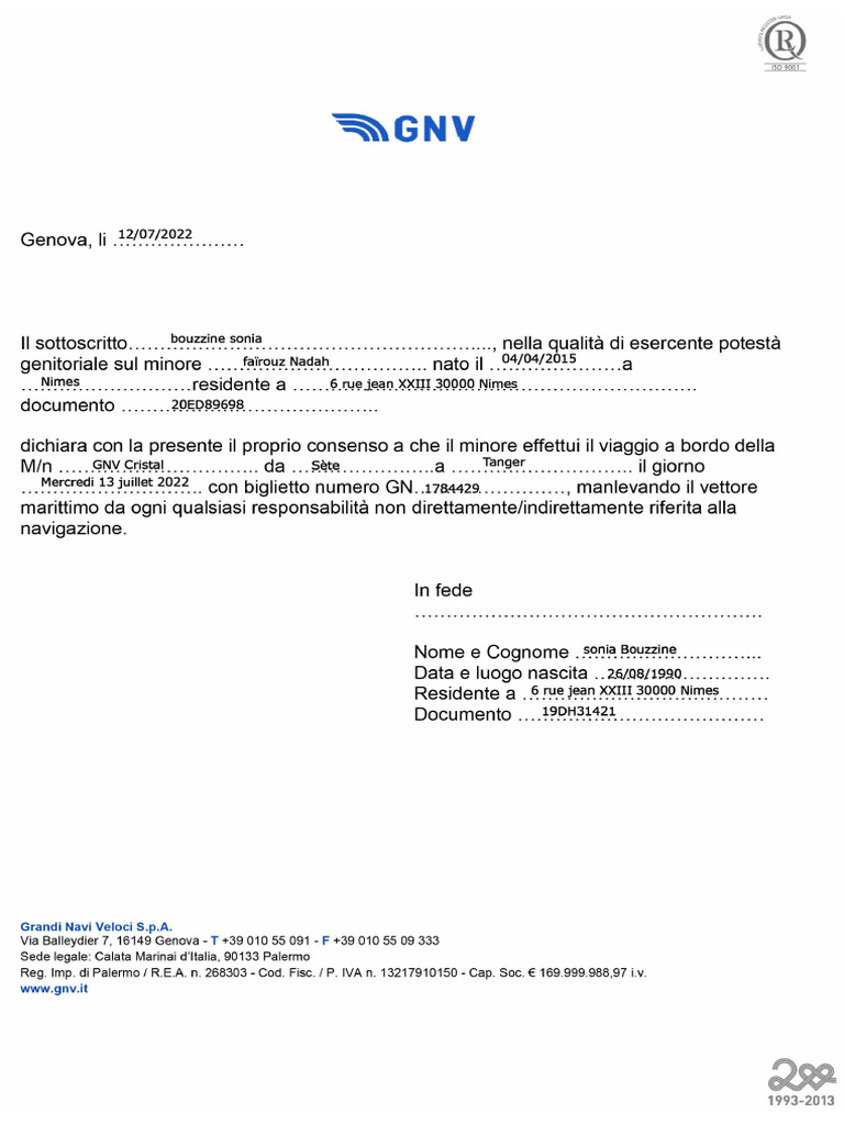 Manleva Minore | PDF