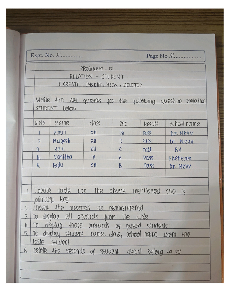 Information Technology Record Note | PDF