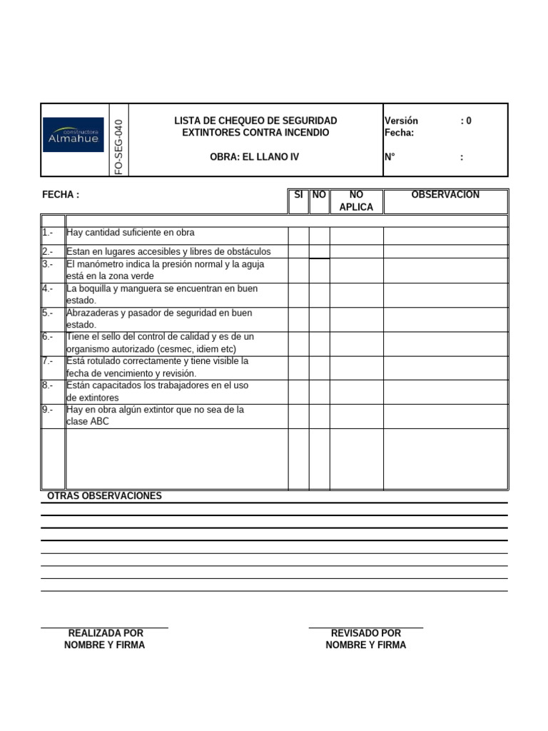 Fo-Seg-194.17 LCH Extintores | PDF