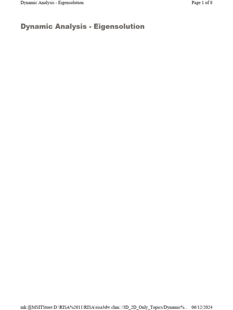 3d 2d Only Topicsresponse Spectra | PDF | Force | Normal Mode