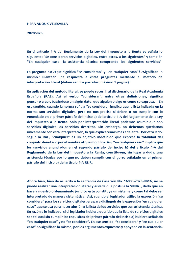 Tarea PD7 20205875 HERA ANOUK VELESVILLA | PDF