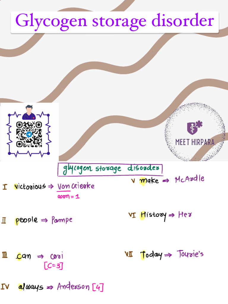 Glycogen Storage Disorders | PDF | Glycogen | Metabolism