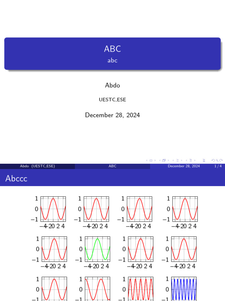 beamer | PDF | Parameter (Computer Programming) | Electronics