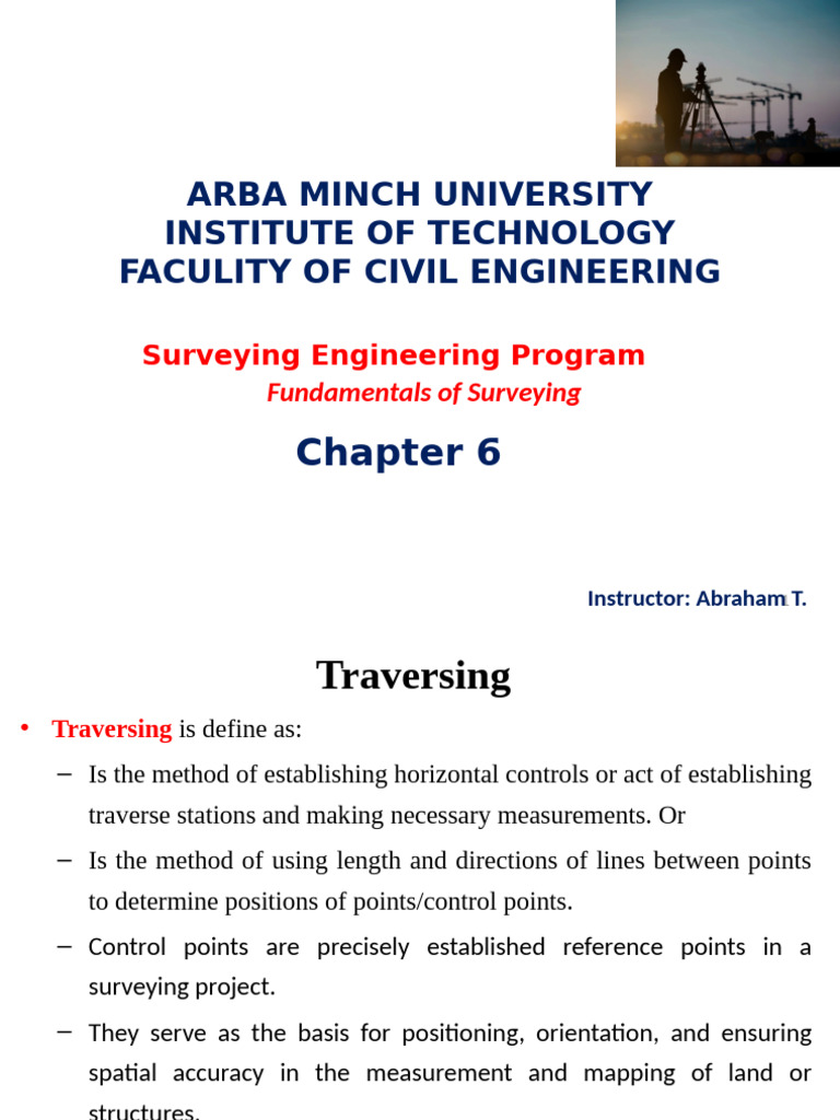 5 Traversing (4) | PDF | Surveying | Angle