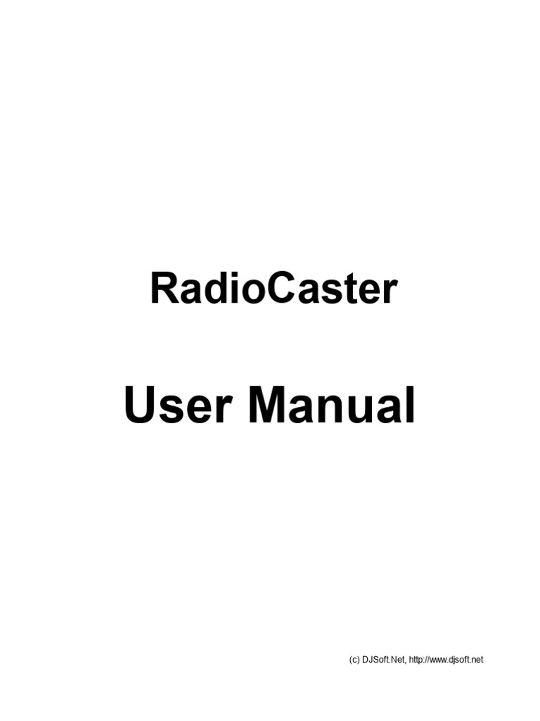 RadioCaster UserManual en | PDF | Command Line Interface | Streaming Media