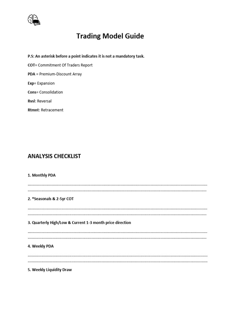 Trading Model Guide (1) (1) | PDF | Personal Digital Assistant | Money
