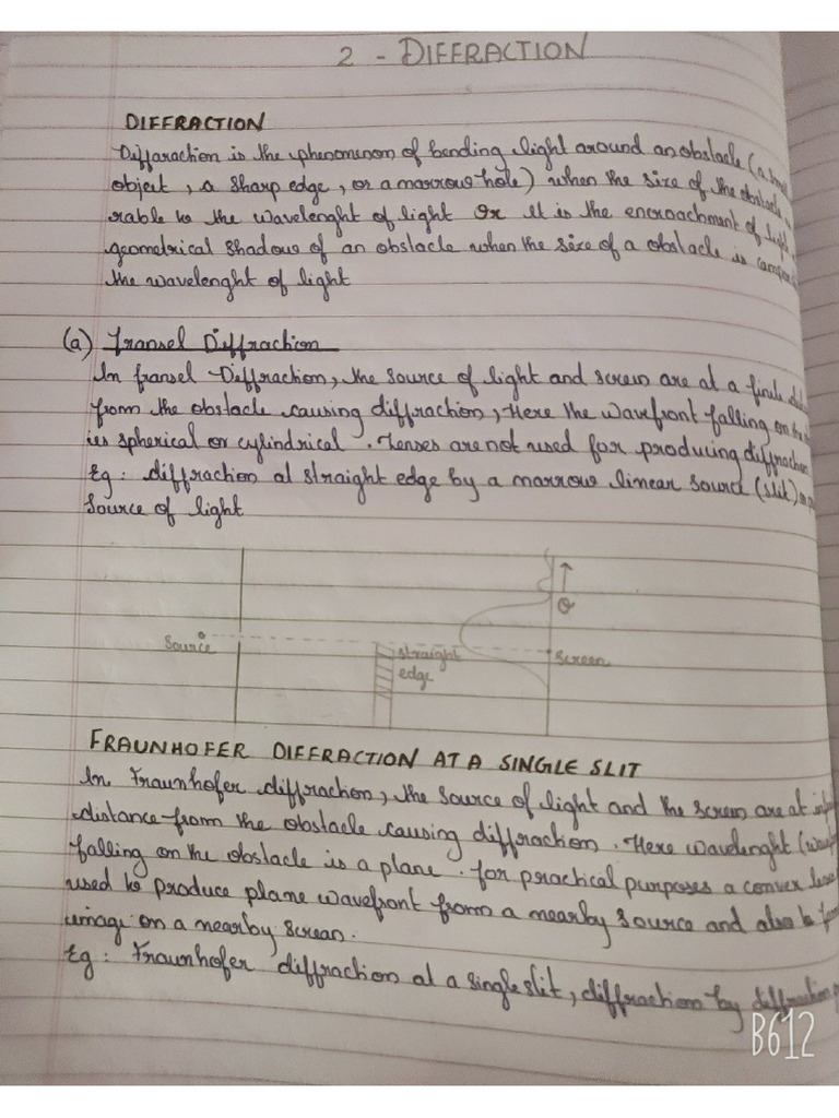 Diffraction Assignment Pdf 9297
