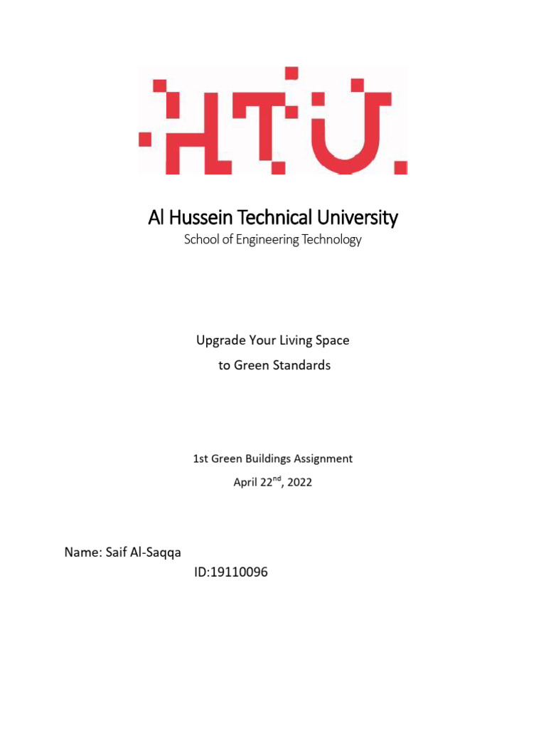 Saif - Al-Saqqa - Green - Buildings - First - Assignment Final | PDF | Window | Air Conditioning