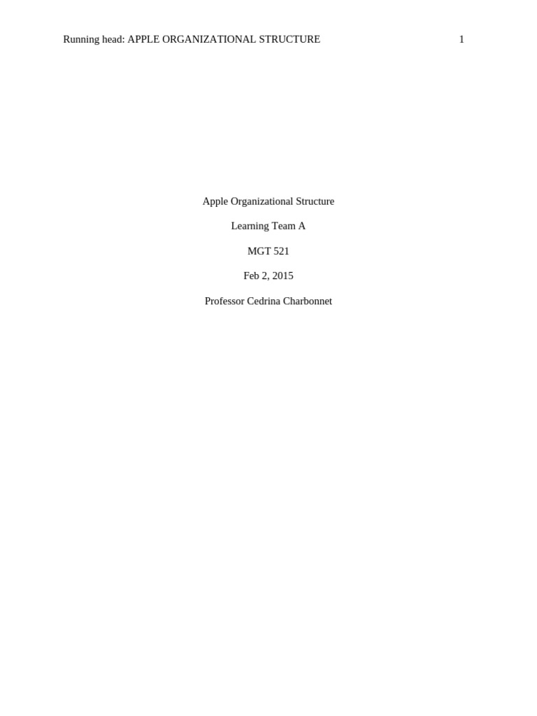 Apple Organizational Structure - Edited | PDF | Apple Inc ...