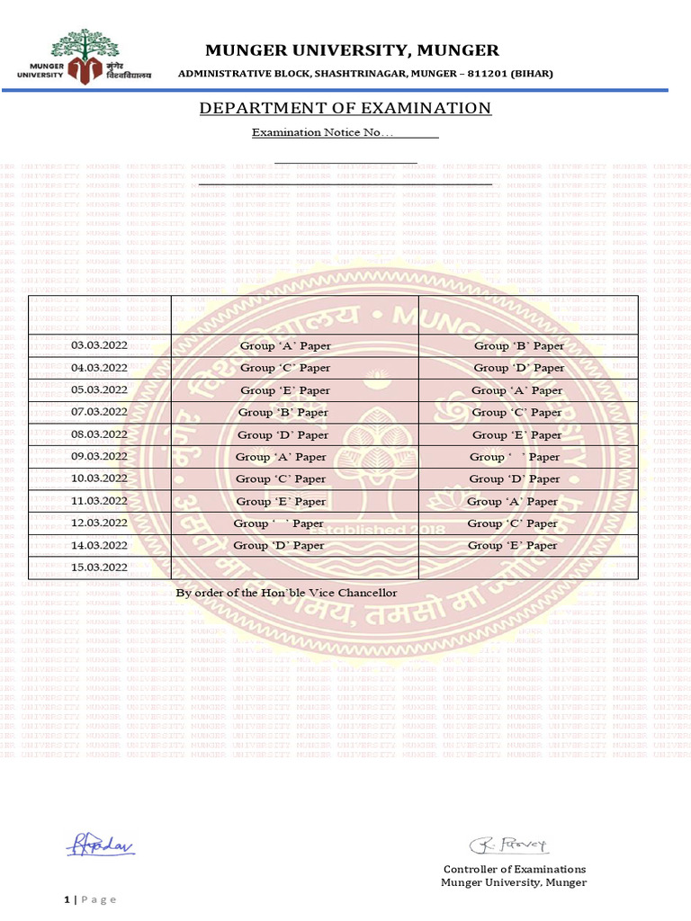 Corrigendum Programme UG-III | PDF | Science