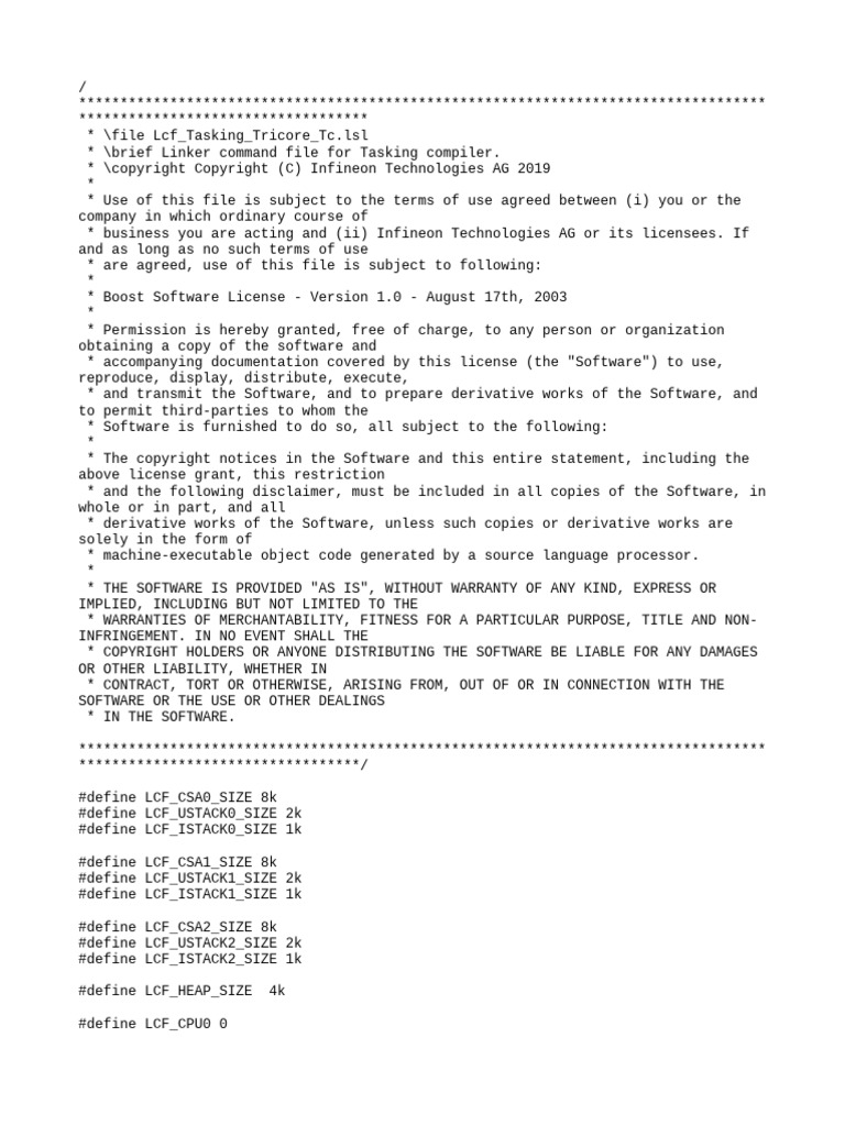 LCF Tasking Tricore TC - LSL | PDF | Random Access Memory | Derivative Work