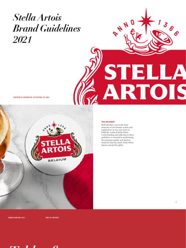 Stella Artois Brand Guidelines 2021 | PDF | Brewing | Beer