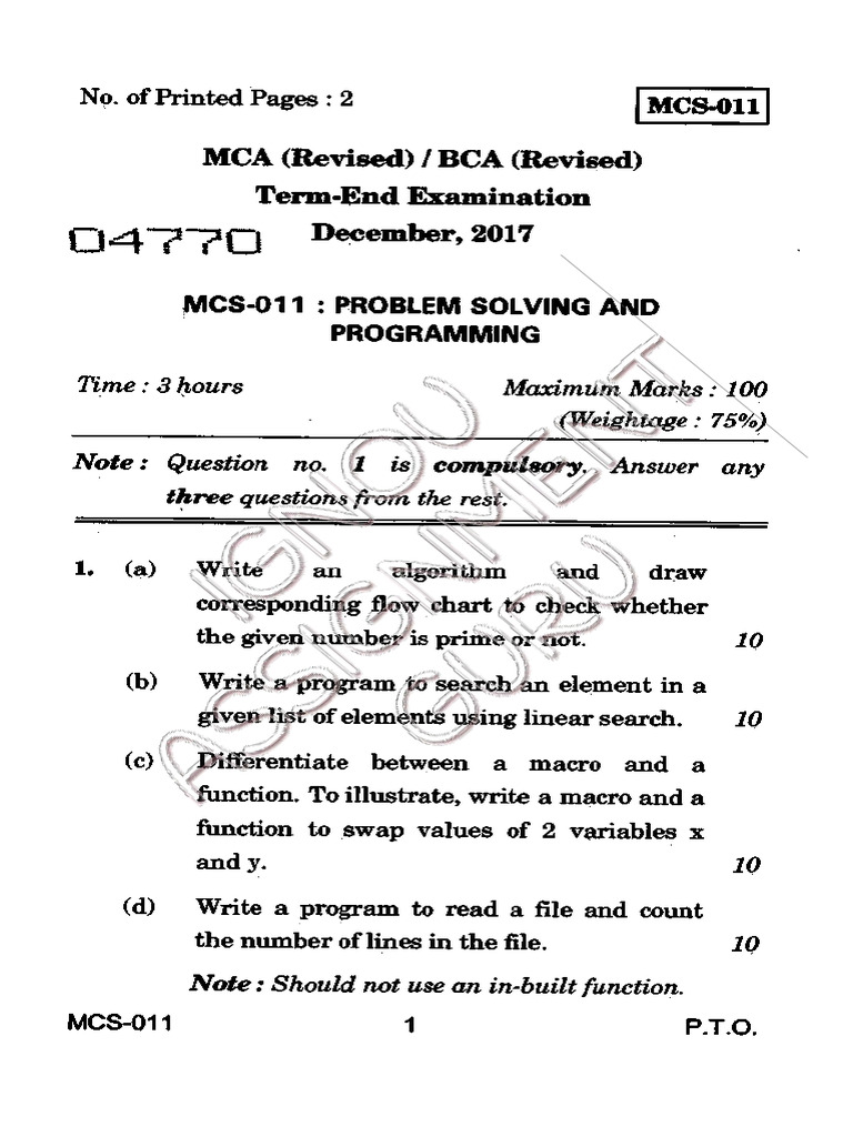 Mcs 011 Optimize Compressed Pdf Computer Program Programming