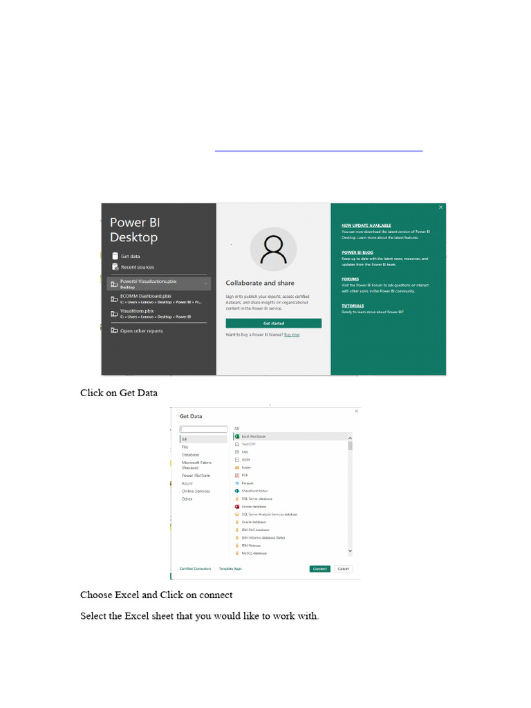 DA Manual - Part C Power BI | PDF | Microsoft Excel | Microsoft Windows