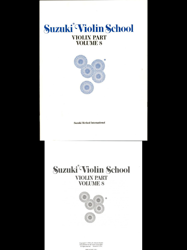Suzuki Violin Method - Vol 08 - 230606 - 190105 | PDF