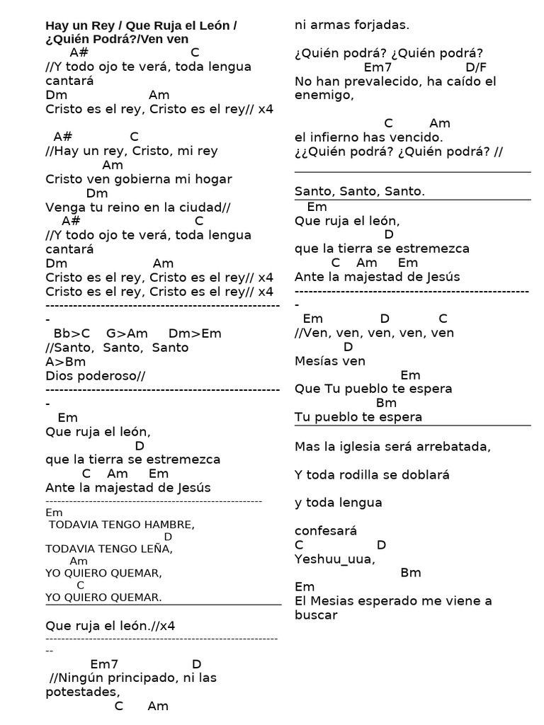 Mix Hay Un Rey | PDF | Cristo (título) | Creencia religiosa y doctrina