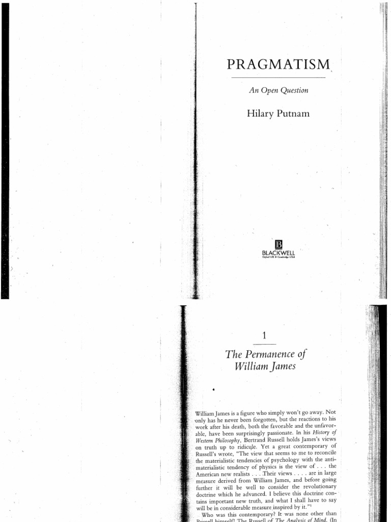 The Legacy of William James' Pragmatism | PDF | Pragmatism | Truth