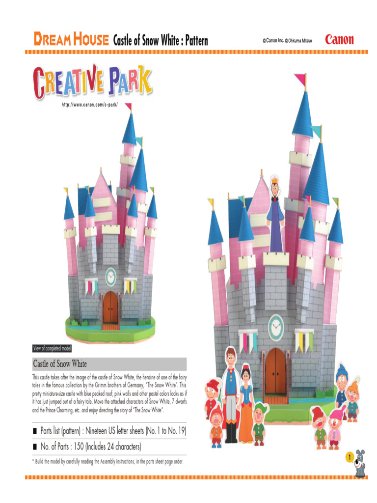 Castle of Snow White Letter Size | PDF
