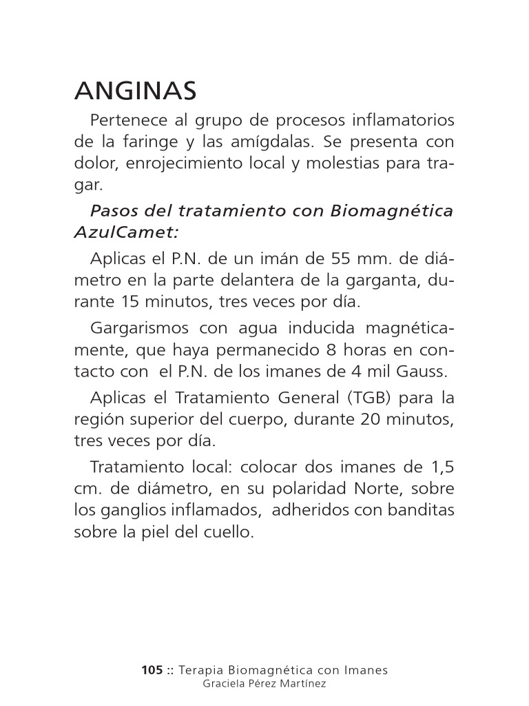 Terapia Biomagnética para Anginas | PDF