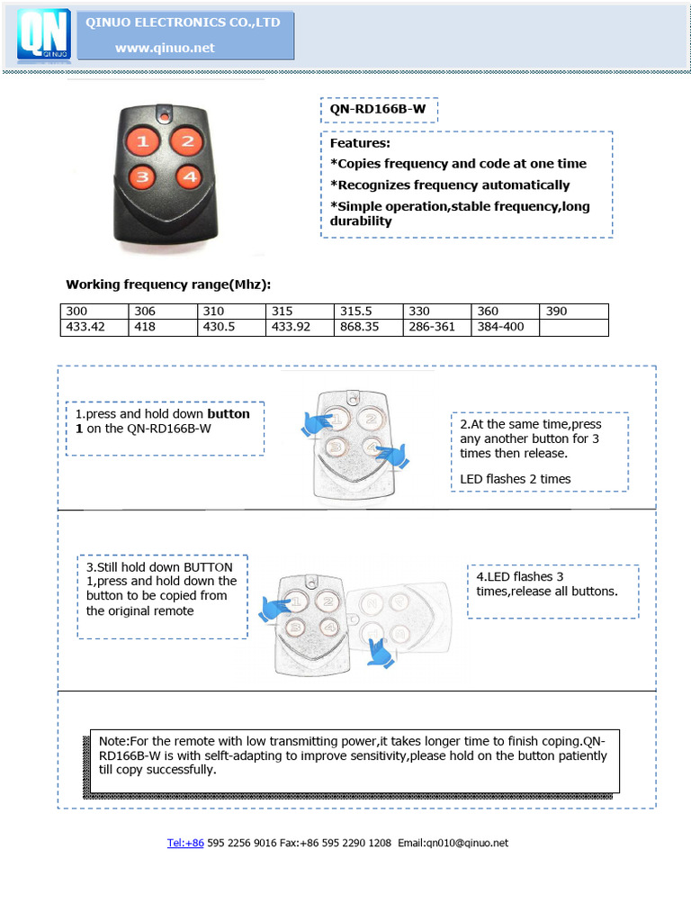 Manual of QN-RD166B-W | PDF