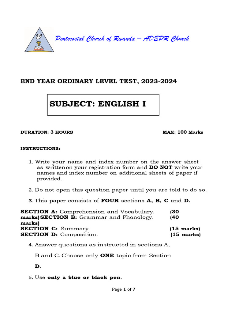 English I (1) | PDF | Reading Comprehension | Multiculturalism