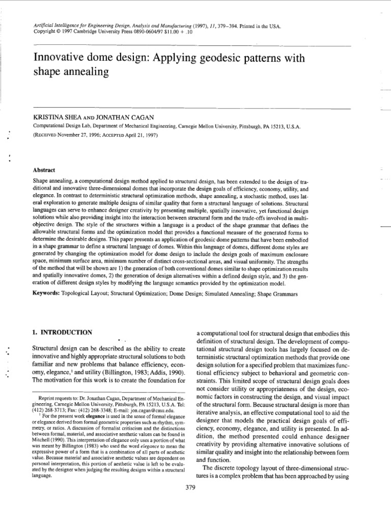 Innovative Dome Design - Applying Geodesic Patterns With Shape ...