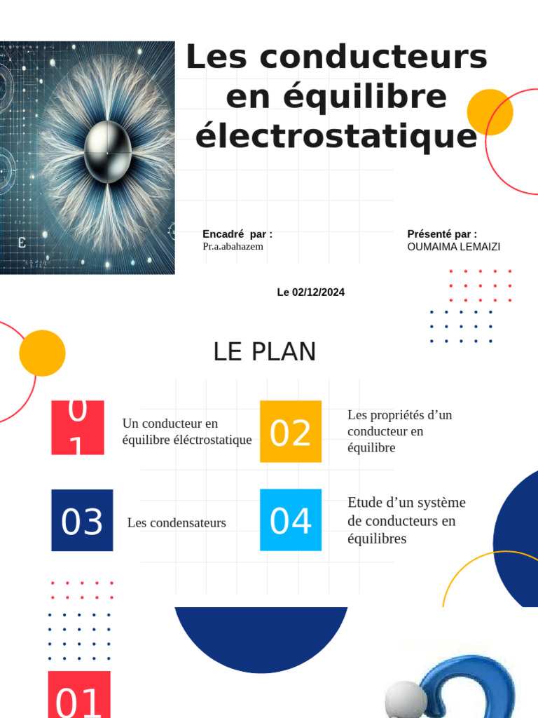 Conducteurs en Équilibre Électrostatique | PDF | Champ électrique ...