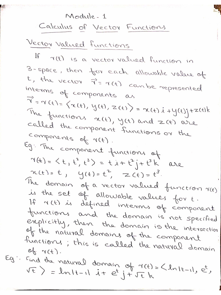 Module1 Vector Calculus | PDF