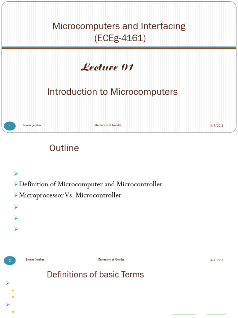 CH-01 Introduction To Microcomputers | PDF | Central Processing Unit | Cpu Cache