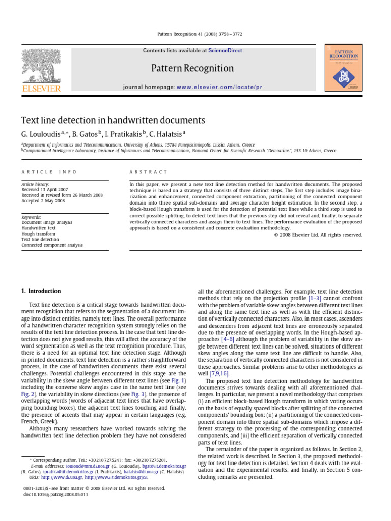 Text Line Detection in Handwritten Documents Louloudis2008 | PDF ... Text Line Detection in Handwritten Documents Louloudis2008 | PDF ...