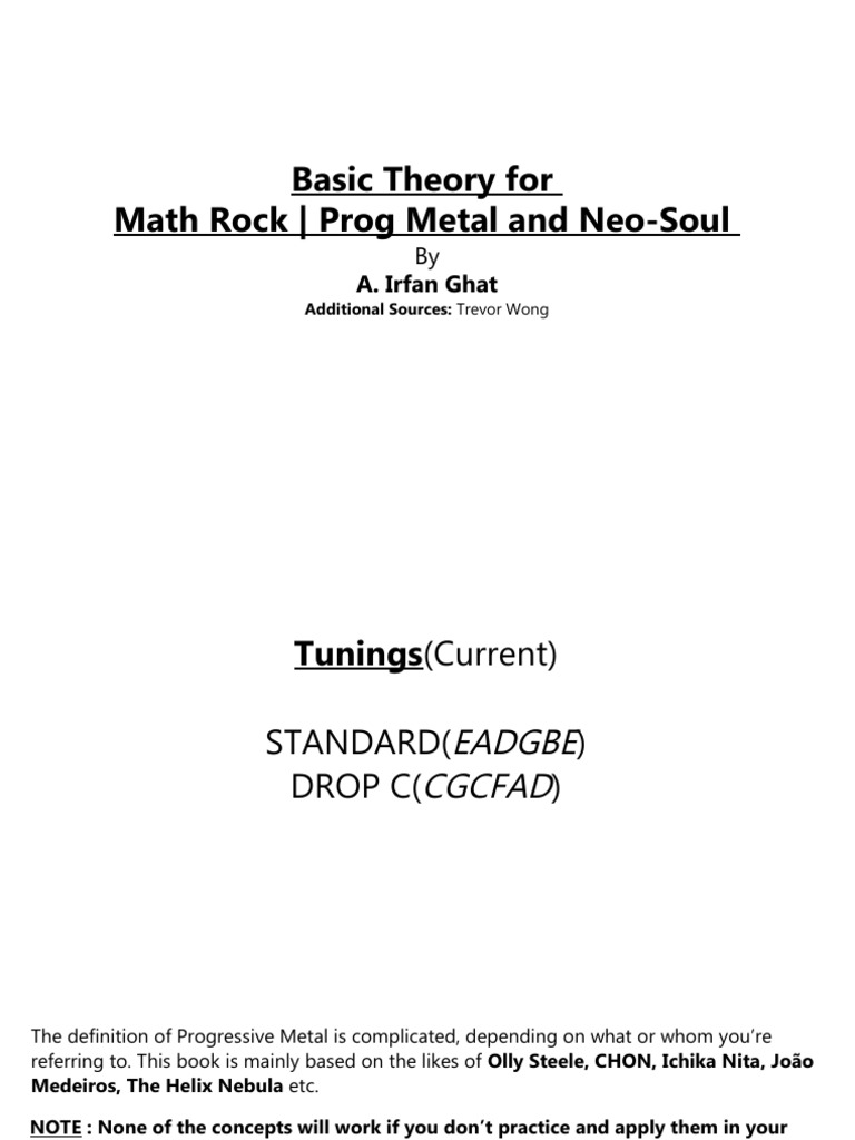 Math Rock & Prog Metal Theory Guide | PDF