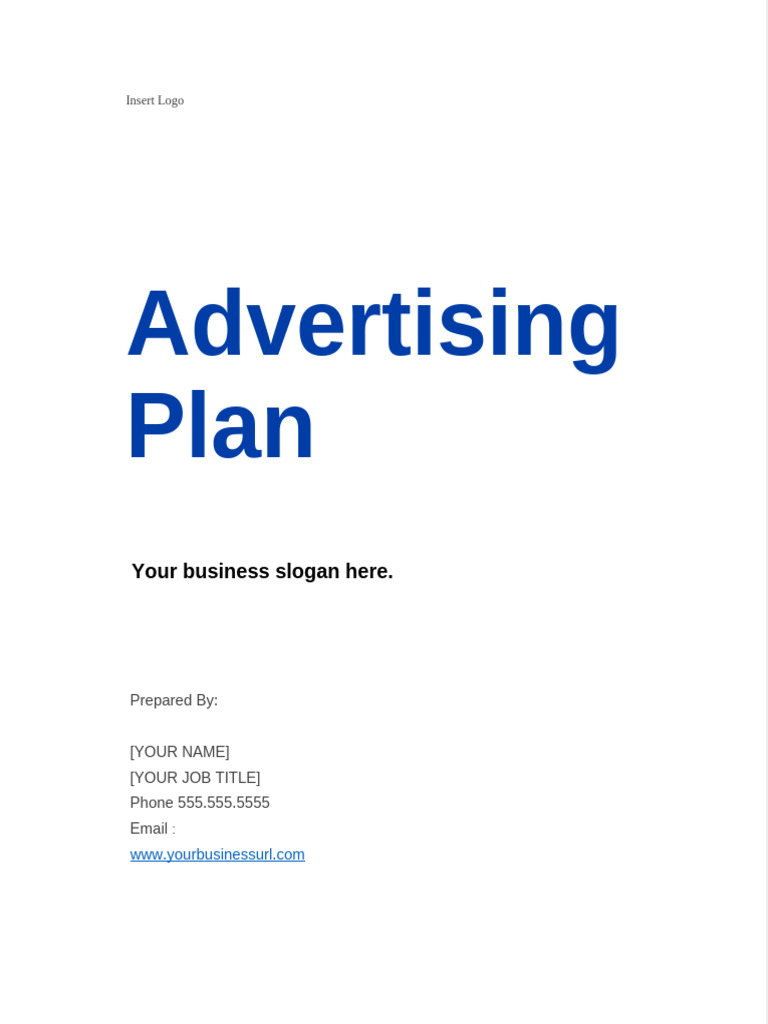 Advertising Plan | PDF | Advertising | Private Sector