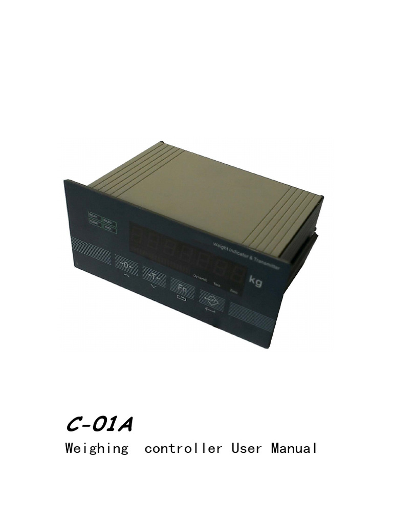 XK-3101-C-01A Indicator and Weigh controller user.TOC | PDF | Parameter ...