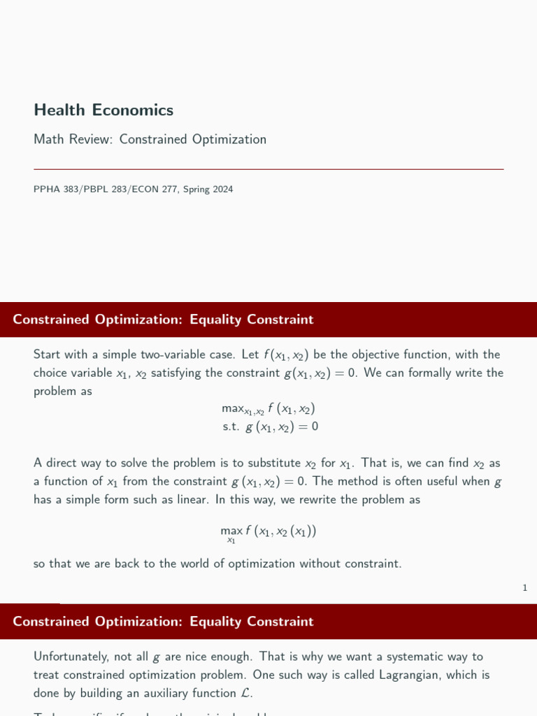 Math Review and Grossman - Spring 2024 | PDF | Mathematical ...