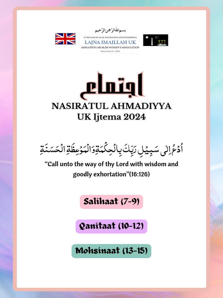 Nasirat Ijtema Syllabus 2024 | PDF | Surah | Quran