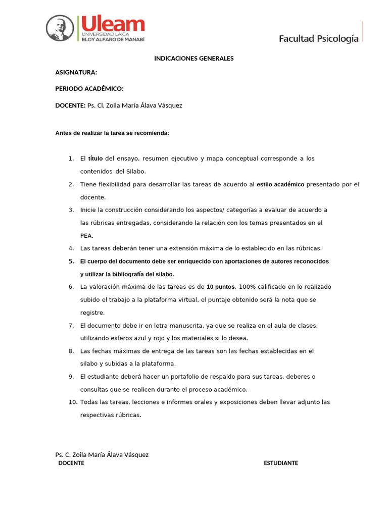 Rubricas Generales Psicología de La Salud | PDF | Ensayos | Léxico