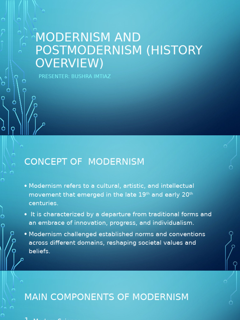 Modernism and Postmodernism | PDF | Postmodernism | Modernism